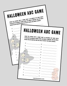 Free Printable Halloween ABC Game – Kids Print Magic