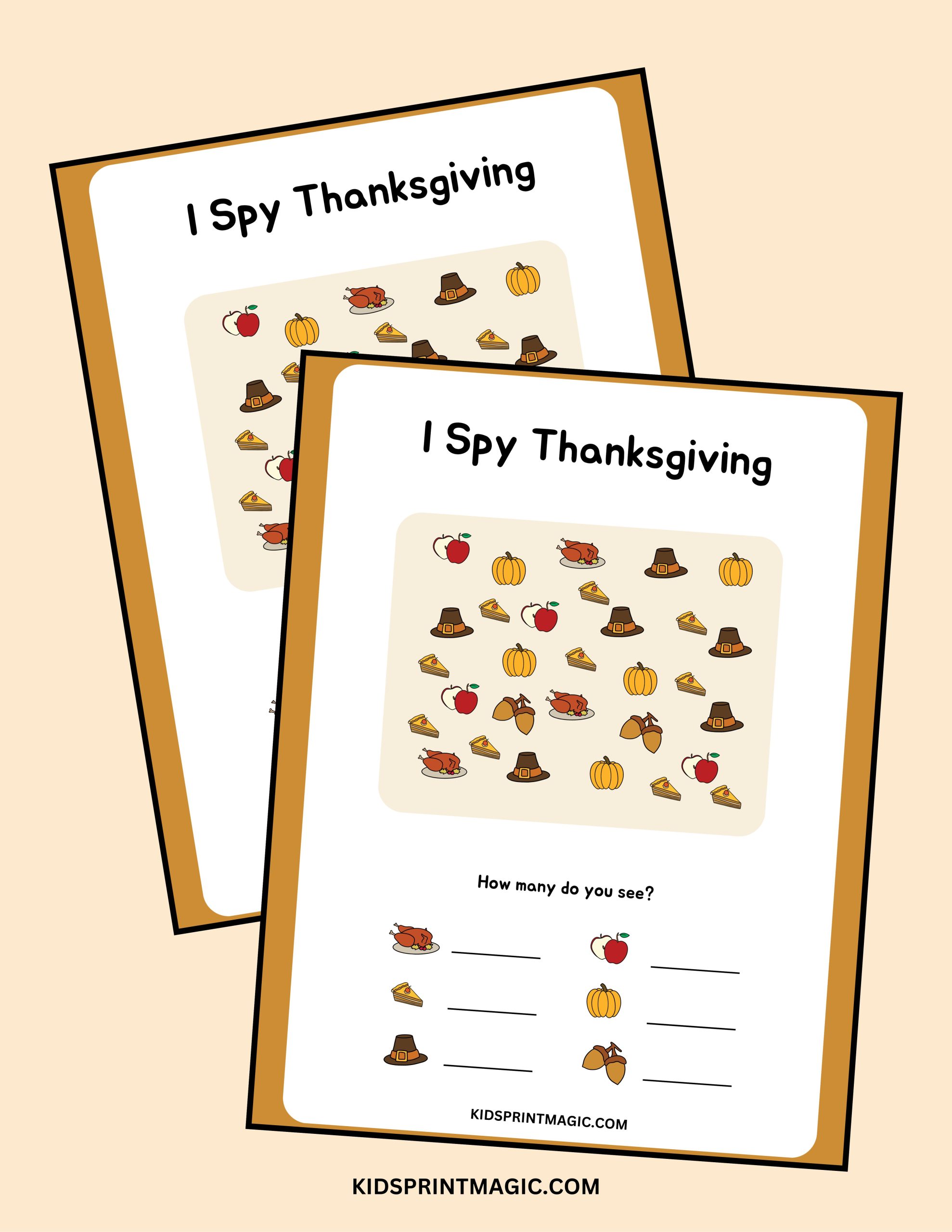 Free Printable I Spy Thanksgiving Game – Kids Print Magic