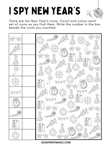Free Printable New Year I Spy – Kids Print Magic