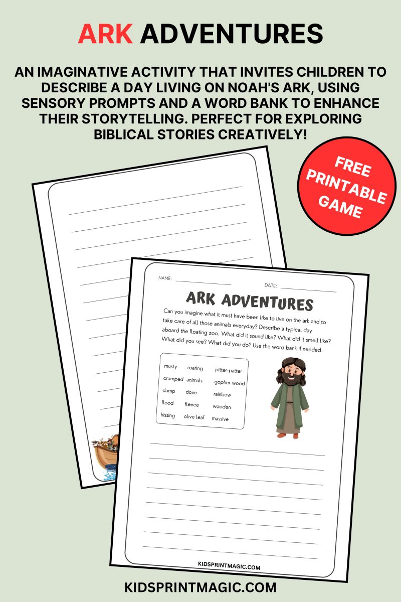 Free Printable Ark Adventures – Kids Print Magic
