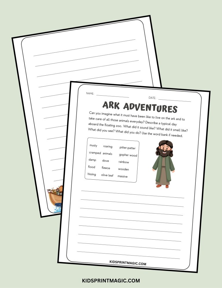 Free Printable Ark Adventures – Kids Print Magic