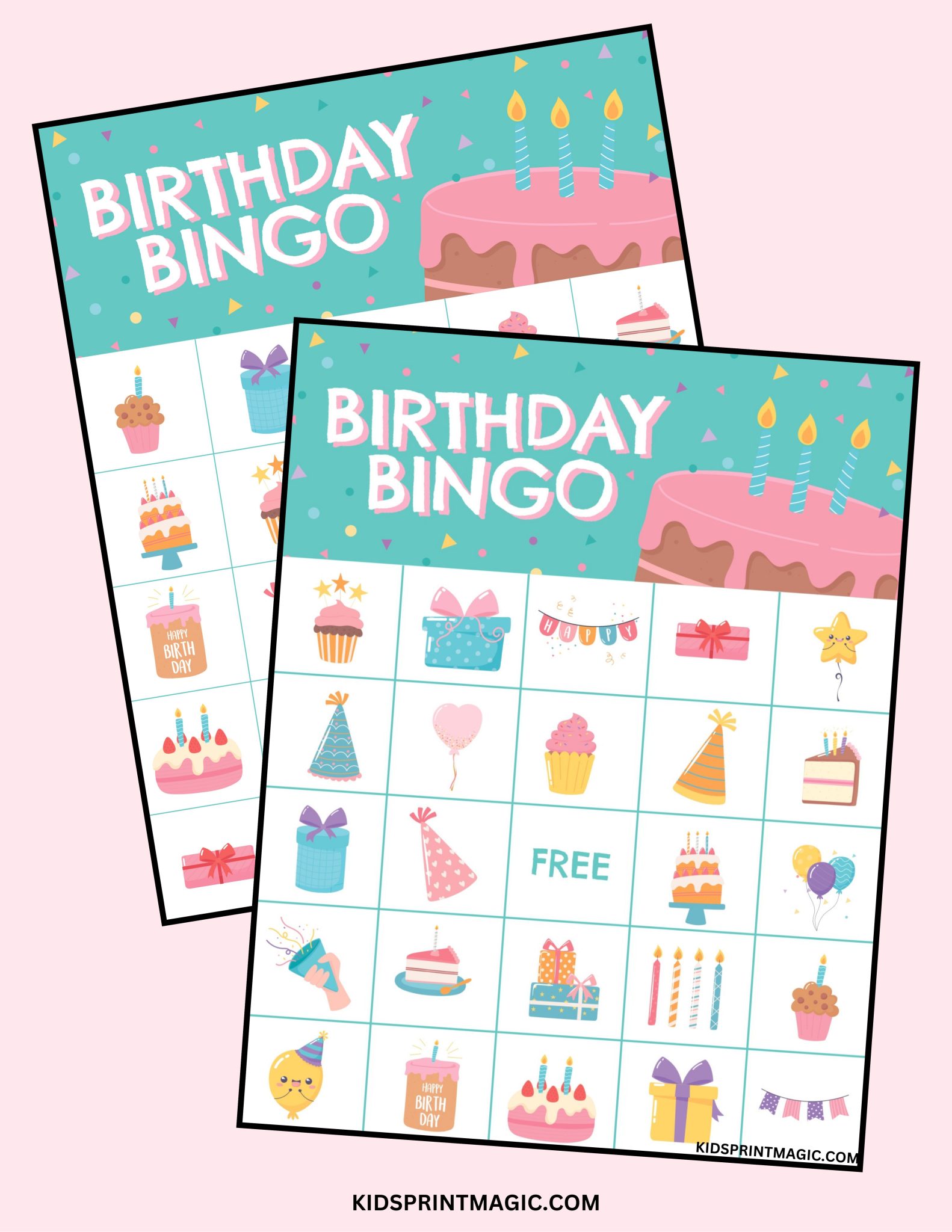 Free Printable Birthday Bingo Game – Kids Print Magic