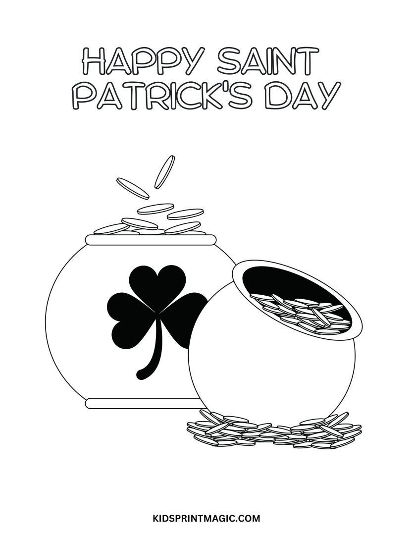 Free Printable Saint Patrick’s Day Coloring Pages – Kids Print Magic