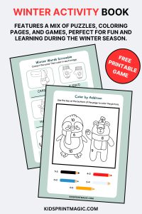 Free Printable Winter Activity Book – Kids Print Magic